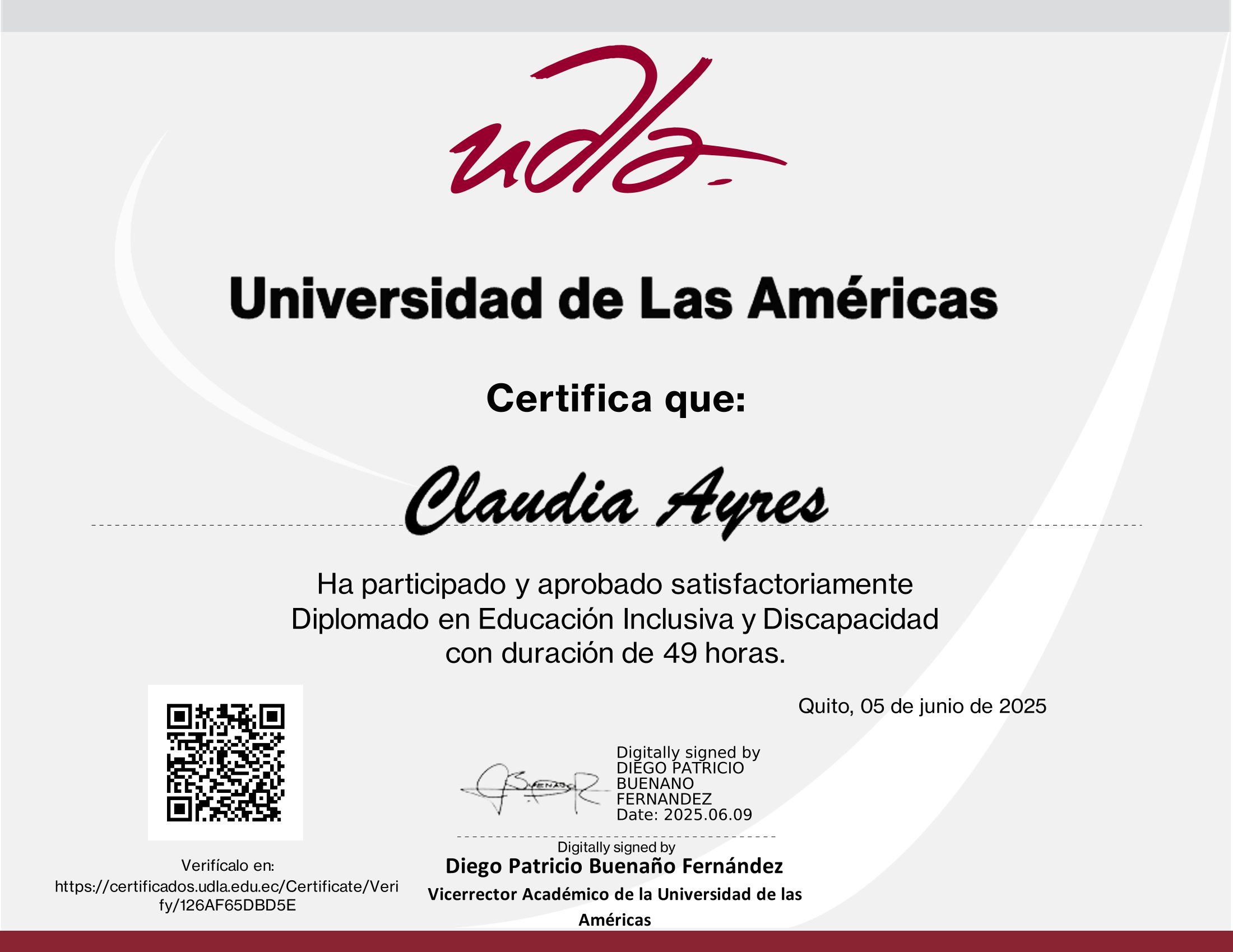 Certificado - UDLA